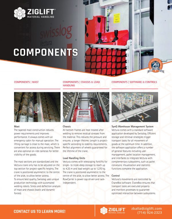 New Swisslog Stacker Cranes For Sale! – Ziglift